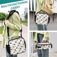 ALAZA Dog Probe Pattern Insulated Lunch Box Lunch Bag Cooler Tote with ...