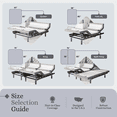 Sven and Son Platinum Adjustable Bed Base (Frame) + 10 in Memory Foam ...