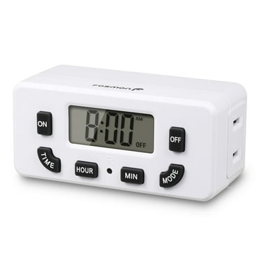 myTouchSmart 33861 LE One in-Wall Digital Timer, Push Door Switch, Backlit LED Screen, 8 Custom ...