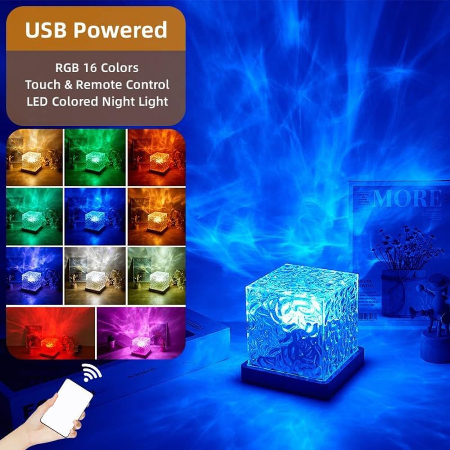 Click here for Weantj Ocean Wave Projector Light  16-Color Lumino... prices