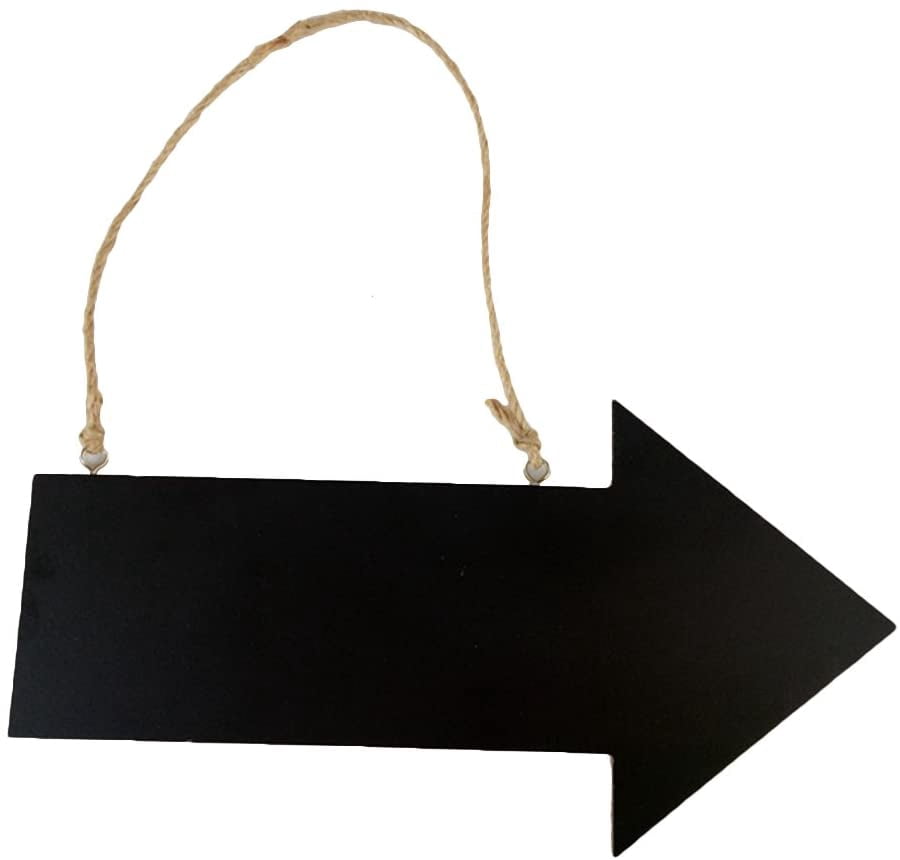 Letrero de madera XCF Flecha Tablero direccional Negro | Walmart en línea