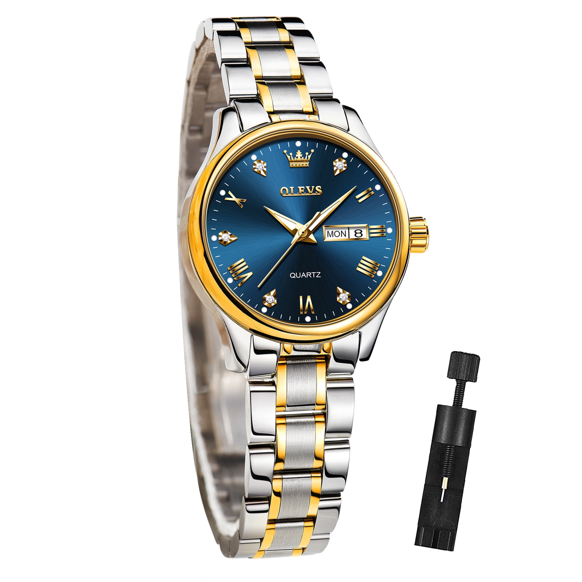 OLEVS Water Resistant Watch for Women, Luxury Quartz Analog Ladies ...