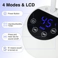 Flash Cure Lamp for Gel X Nails 36W Rechargeable Gooseneck UV LED Nail ...