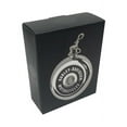Harley-Davidson Air Cleaner Style Round Flask, 8 oz. - Silver Stainless ...