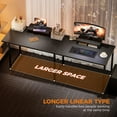 GTPLAYER L-Shaped Gaming Computer Desk ,62.2“ Gaming Table inch PC ...