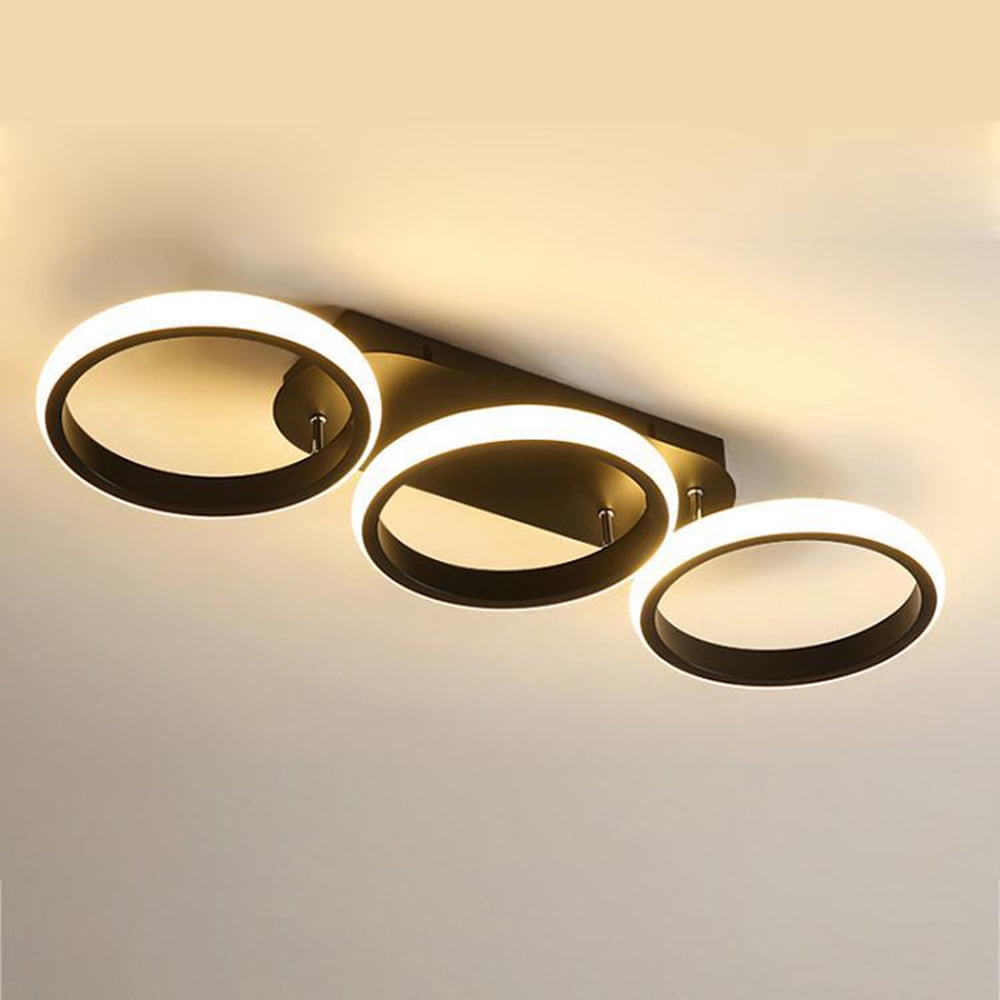 Modern LED Semi Flush Mount Ceiling Light, Minimalist Art Deco Ceiling ...