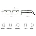 Men Photochromic Gray Business Reading Glasses 2.50, Silver Metal ...