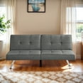 PARKWELL Futon Sleeper Sofa Bed for Living Room,Upholstered Tufted ...