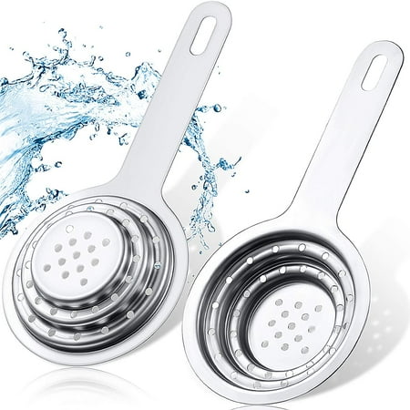 2 Pieces Tuna Can Strainer with Handle Stainless Steel Food Tin Oil ...