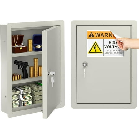 Paragon Safes In-Wall Safe with Digital Keypad and 2 Override Keys ...