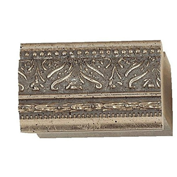 Shadow Box Picture Frame Moulding (Wood) 100Ft Bundle - Ornate Silver ...