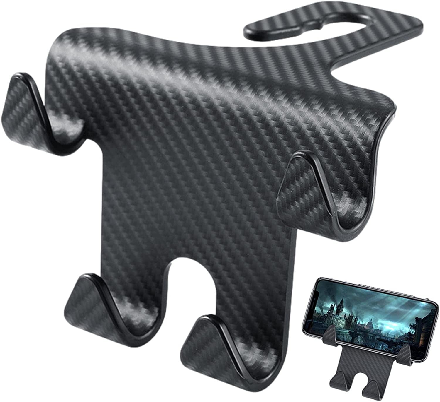 Headrest Phone Holder | 2 in 1 Multi-Function Car Bag Holder,Convenient ...