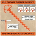 Orange Screw: The Ultimate Ground Anchor | Small 4 Pack | Made in The ...