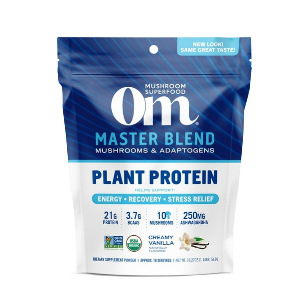 Proteína en polvo OM Mushroom Superfood Master Blend 500 ml | Bodega Aurrera en línea