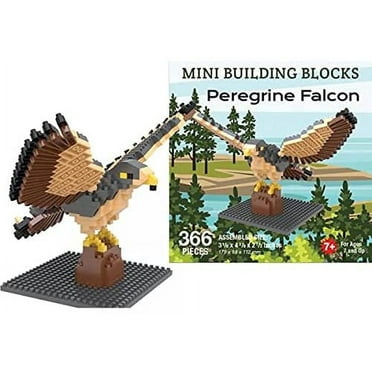 Mini Building Blocks Kit - Great Horned Owl Figurine for Adults, 392 ...