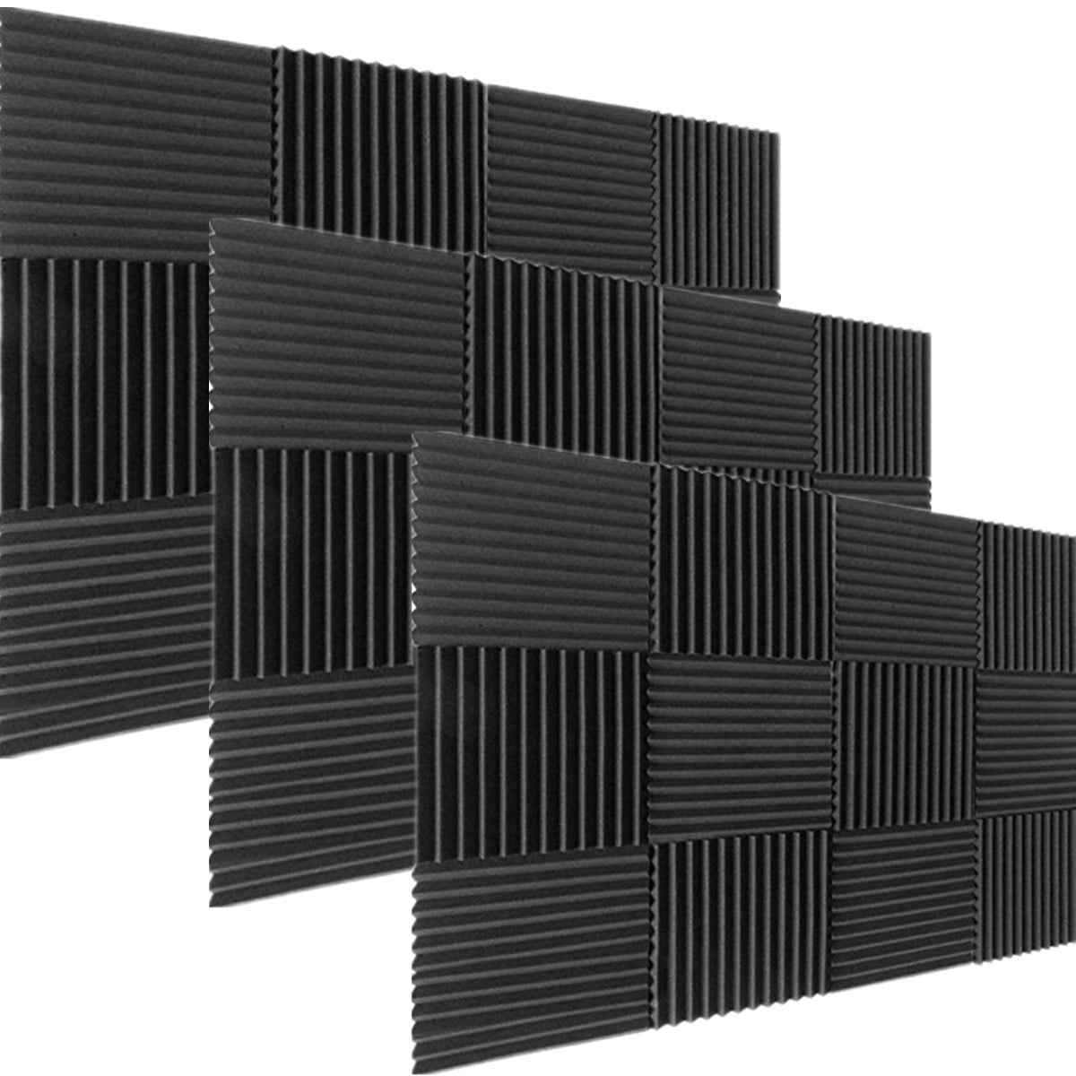 12/24/48/96 Pack Acoustic Panels Studio Foam Wedges Sound Studio KTV ...