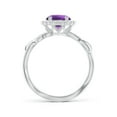 ANGARA Natural Vintage Inspired 1.15 ct Amethyst Flower and Vine Ring ...