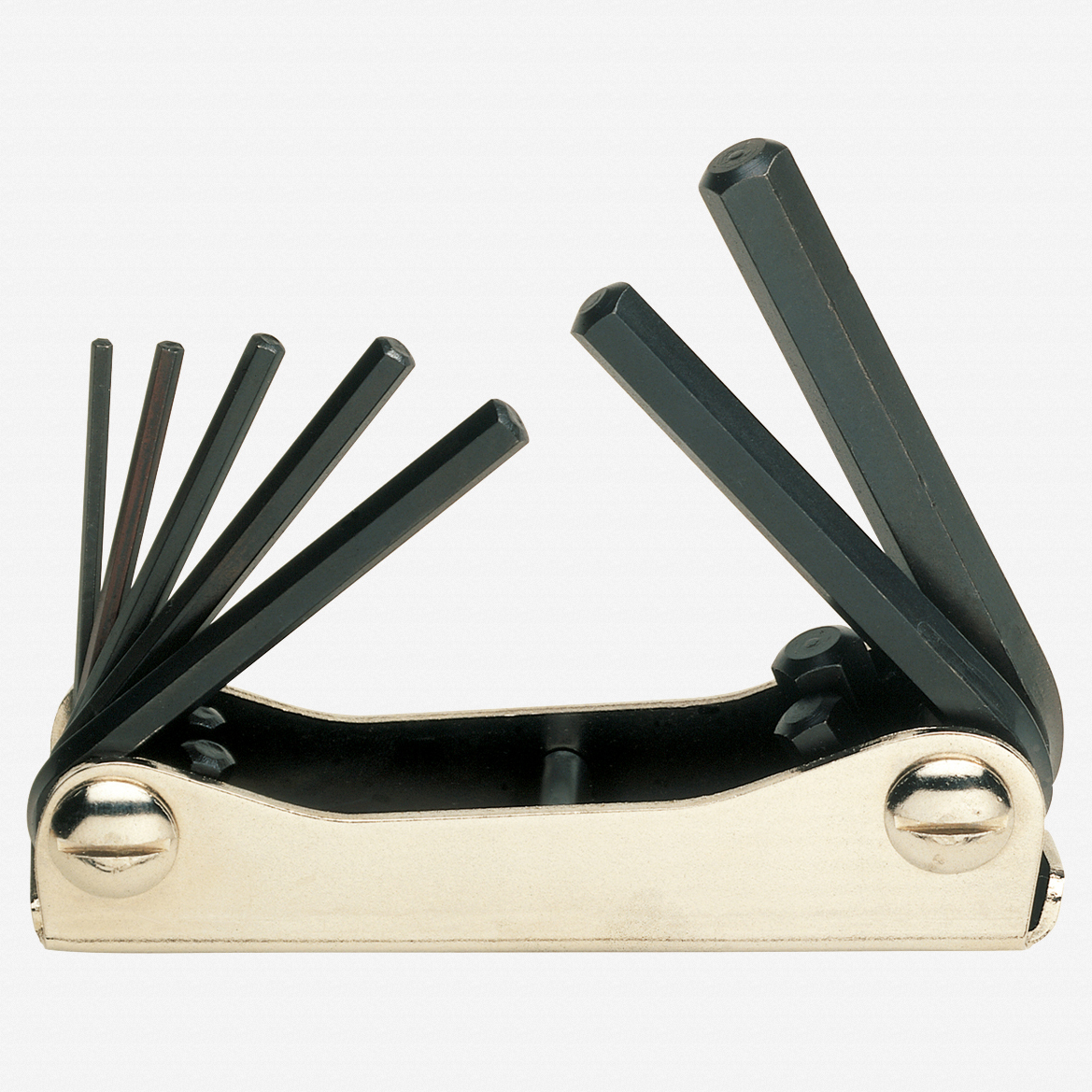 Heyco Hex SAE L-key Folding Set in Metal Holder, 6 Pieces - Walmart.com