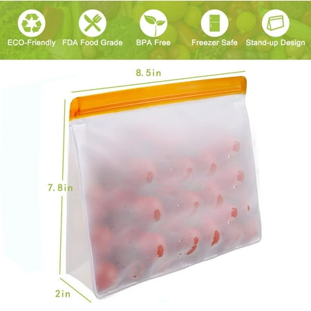Reusable Storage Bags Lunch Bags & Kids Snack Bags For Food, EXTRA ...
