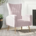 BELLEZE Modern Wingback Accent Lounge Arm Chairs Set of 2 - Kinsley ...