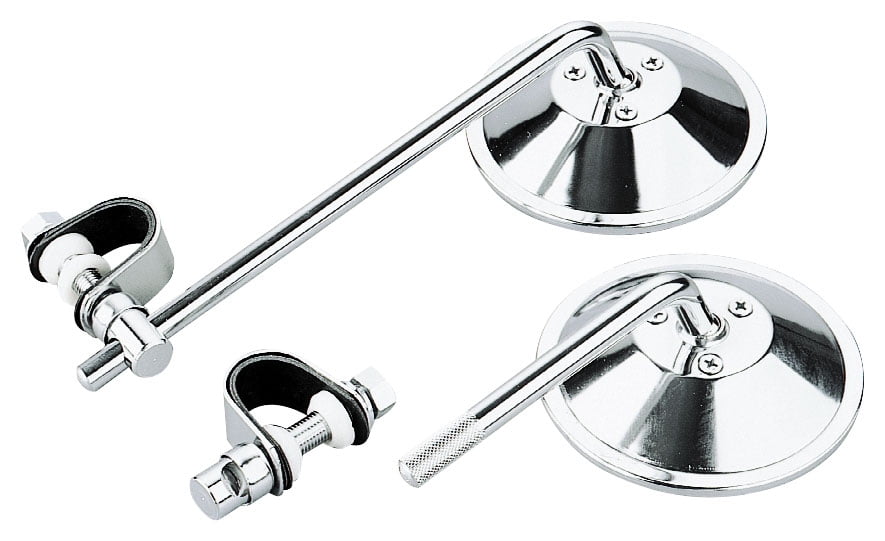 Bikemaster Universal Clamp On Mirror 8 Chrome Rd8