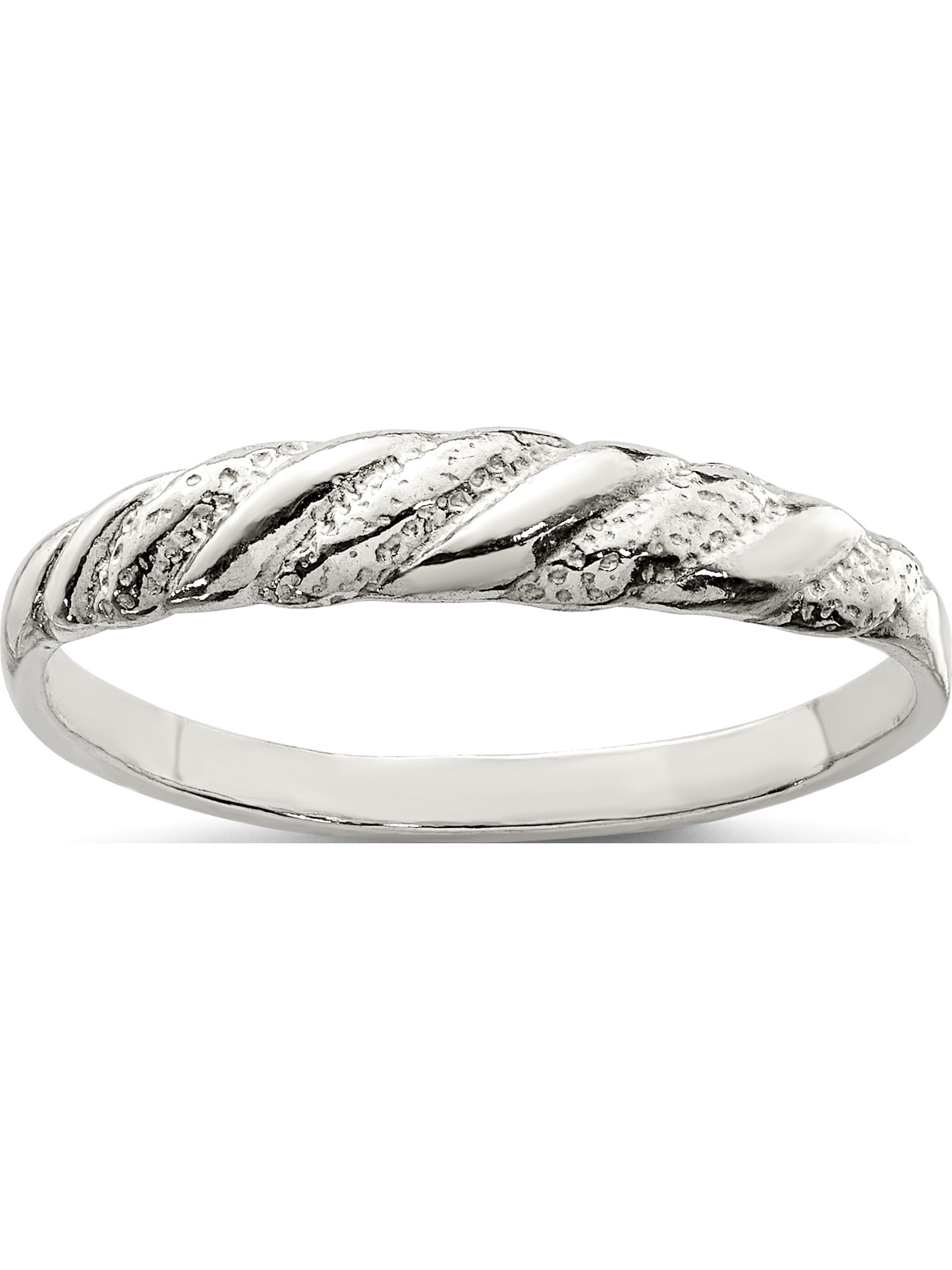 Sterling Silver Diamond-cut Twisted Ring | Walmart Canada