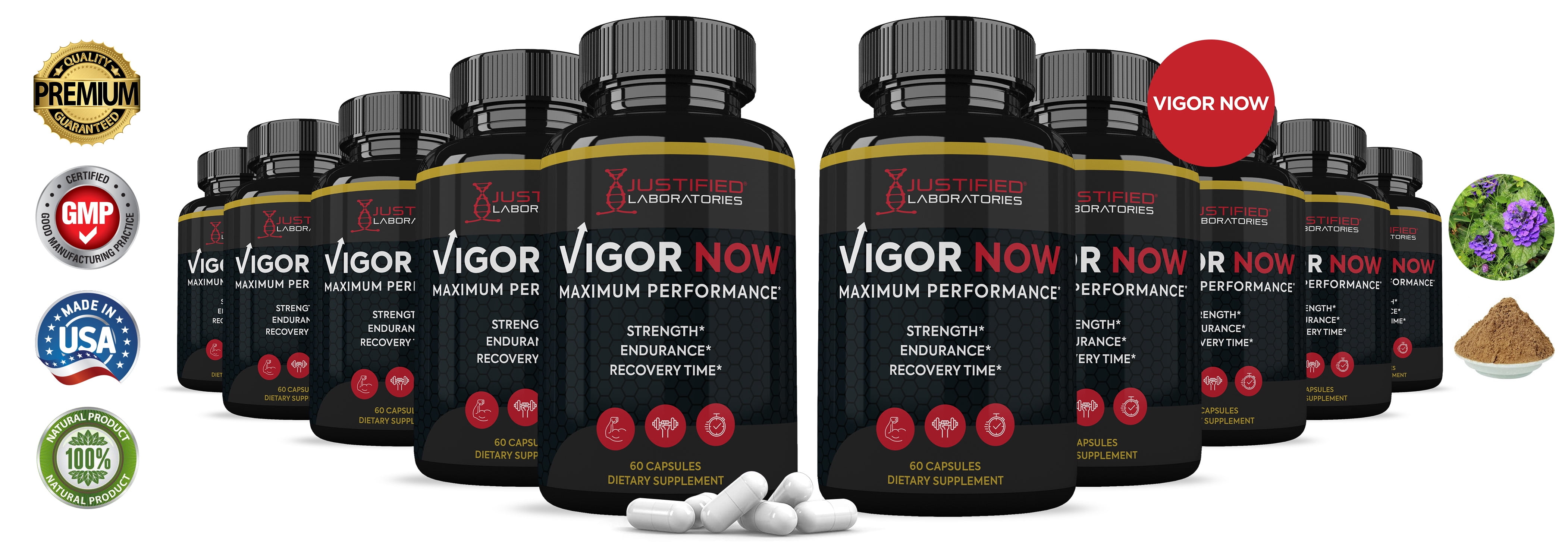 (10 Pack) Vigor Now Men’s Health Supplement 1484mg 600 Capsules ...