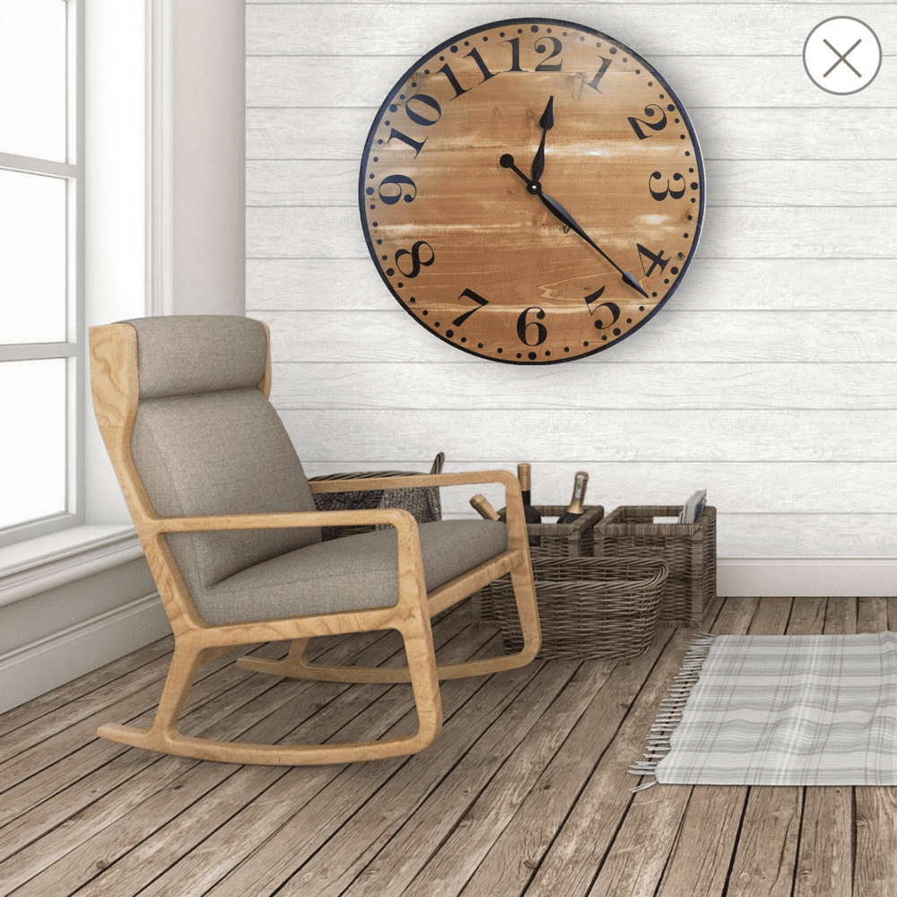 Savannah Farmhouse Wall Clock - Walmart.com - Walmart.com
