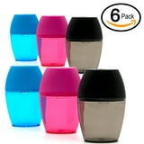 Emraw Single Hole Manual Pencil & Crayon Sharpener W/ Bin Blue Pink ...