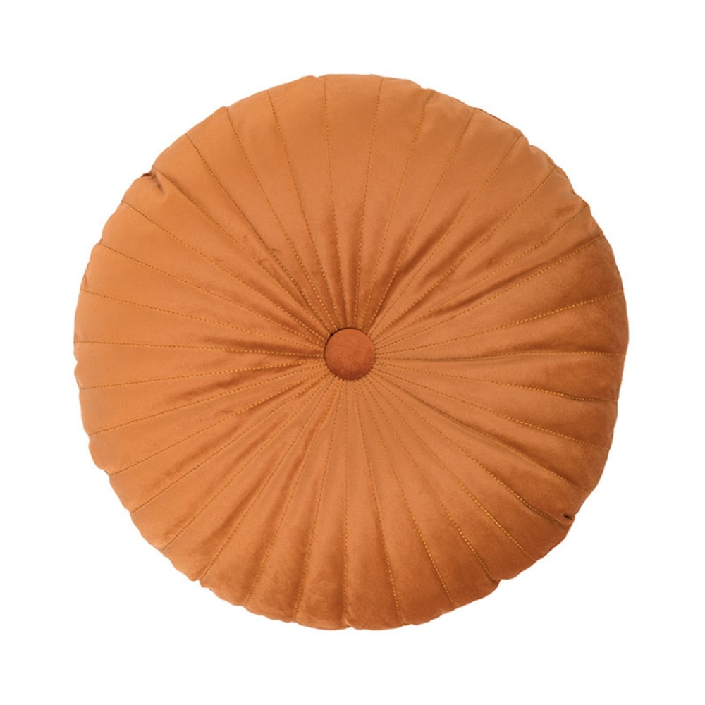 Click here for Zenbath Velvet Pleated Round Pumpkin Throw Pillow... prices