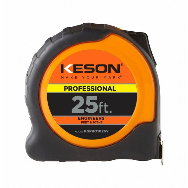 Keson Engineers Tape Measure PGPRO1025V - Walmart.com