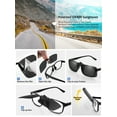 TINHAO Polarized Clip On Sunglasses Flip Up UV400 Protection Anti Glare ...