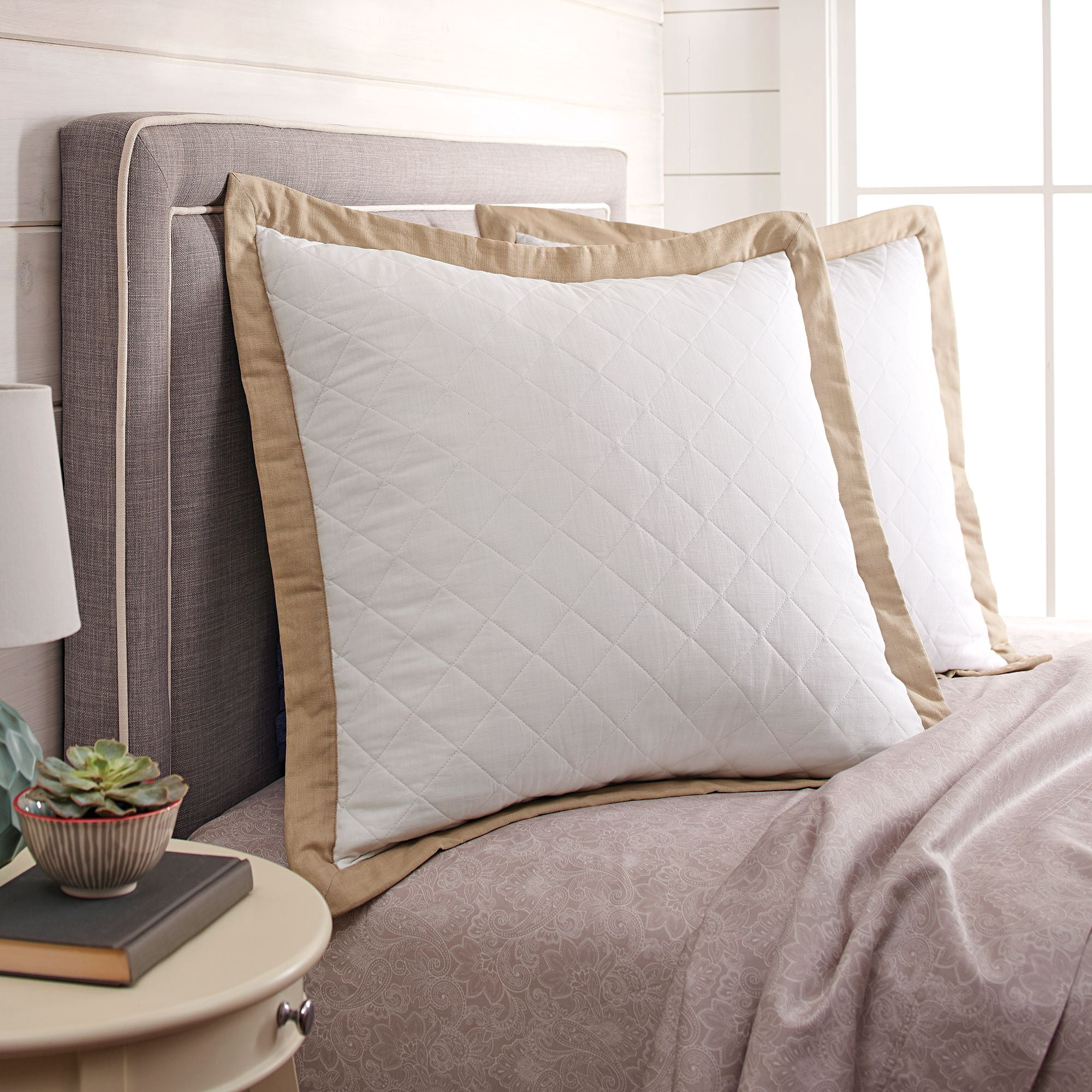 Better Homes Gardens Diamond Quilted Euro Pillow Sham 1 Each