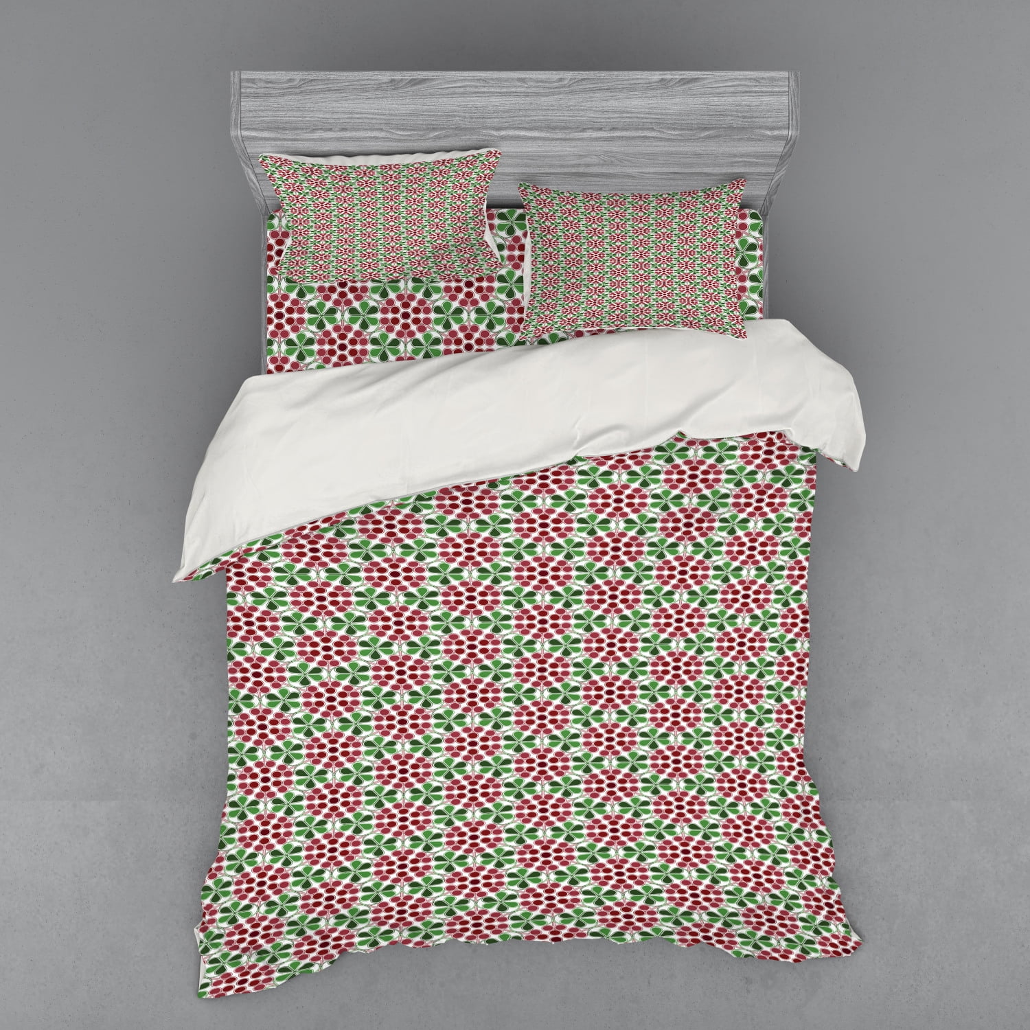 Nature Duvet Cover Set, Minimalist Fruit Pattern in Abstract Style ...