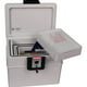 First Alert 0.14 cu. ft. Fire and Waterproof Media Chest with Key Lock ...
