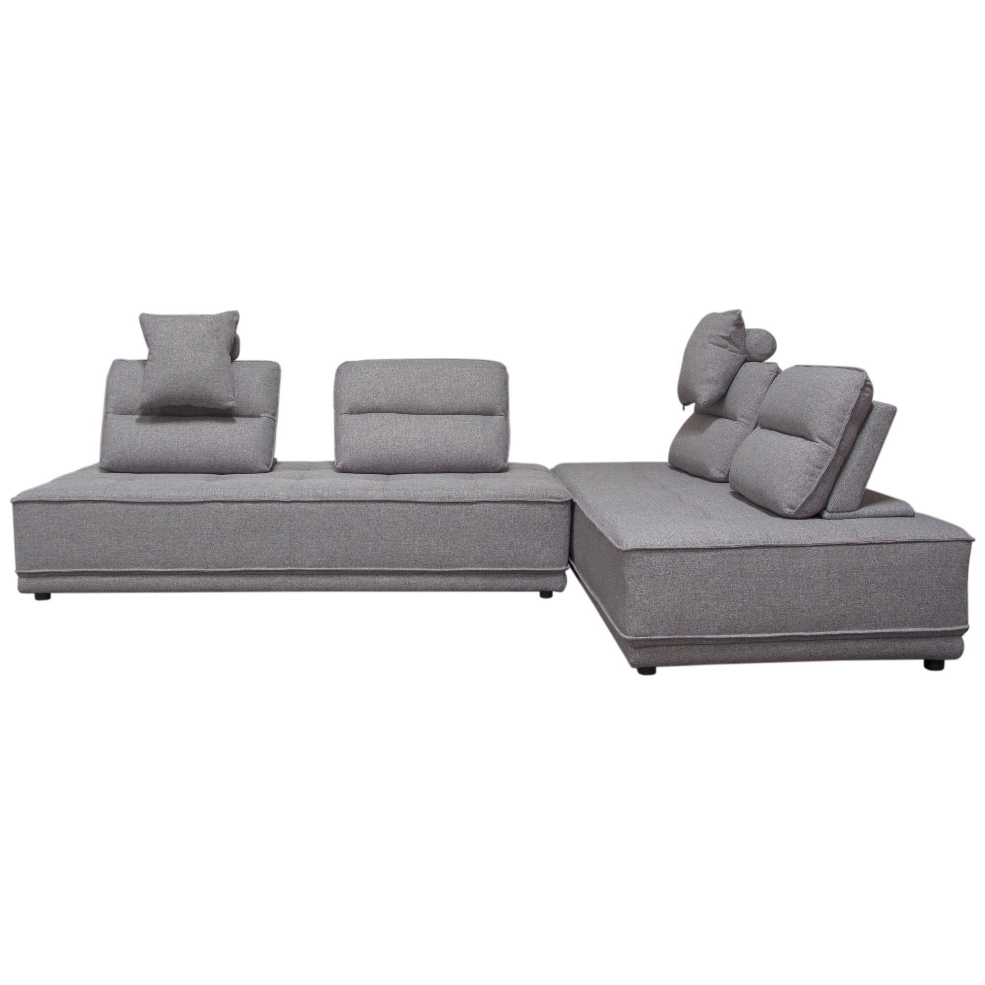 Slate 2PC Lounge Seating Platforms with Moveable Backrest Supports in ...