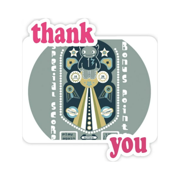 Universe And Alien Monster Thank You Stickers Quote Grateful - Walmart.ca