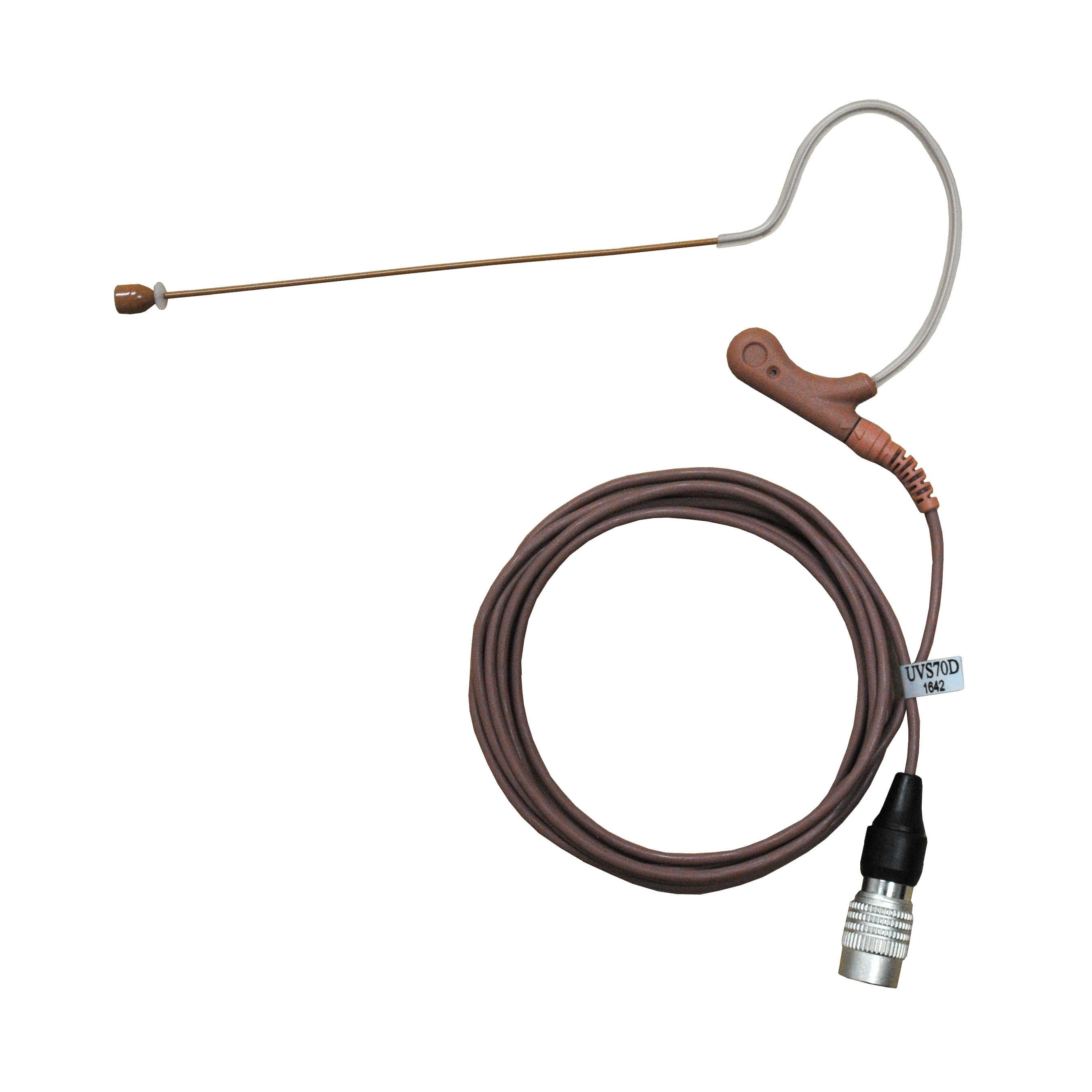 U-Voice UVS70DCC-H4P Cocoa Color Mini Headset Microphone with ...