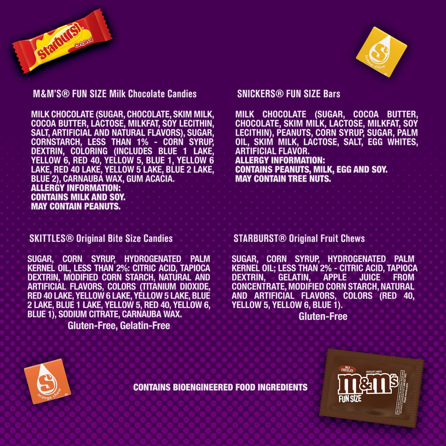 Mars Mixed M&M's, Snickers, Skittles Fun Size Chewy Candy, Party Size ...