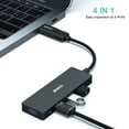 Benfei 4-Port USB 3.0 Hub, Ultra-Slim USB Expander, Compatible with ...