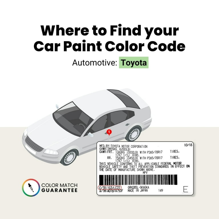 TouchUpDirect 221 Galactic Aqua Mica for Toyota Exact Match TouchUpDirect 221 Galactic Aqua Mica for Toyota Exact Match