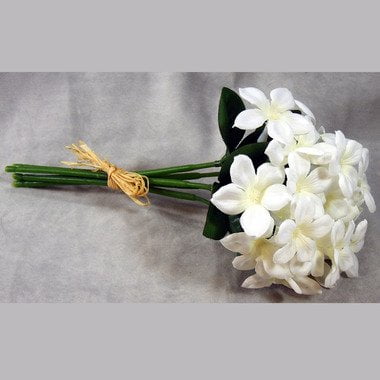 Classic Silk White Stephanotis 5 Stems Wrapped in Raffia - 3 Bouquets ...