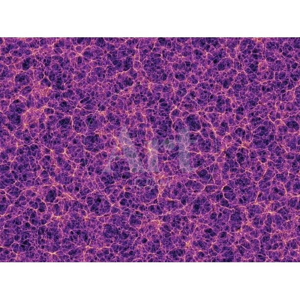 Dark Matter Distribution Print Wall Art by Volker Springel Sold by Art ...