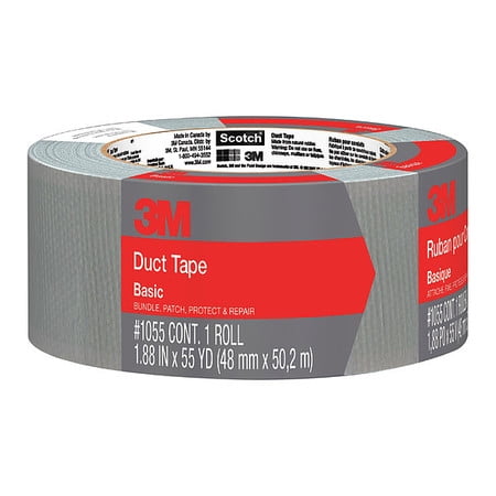 3M Silver Basic Duct Tape 1.88"wx55yd, Single Roll - Walmart.com