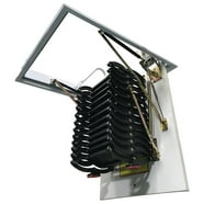 92 in. Un-Finished Maple Library Ladder Polished Brass Sliding Hook ...