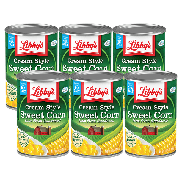 (6 Cans) Libby's Cream Style Corn, 14.75 oz - Walmart.com