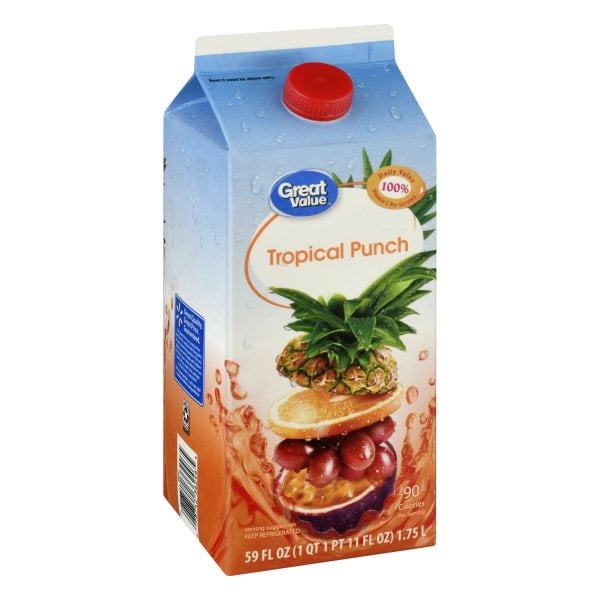 Great Value Tropical Punch, 59 oz - Walmart.com - Walmart.com