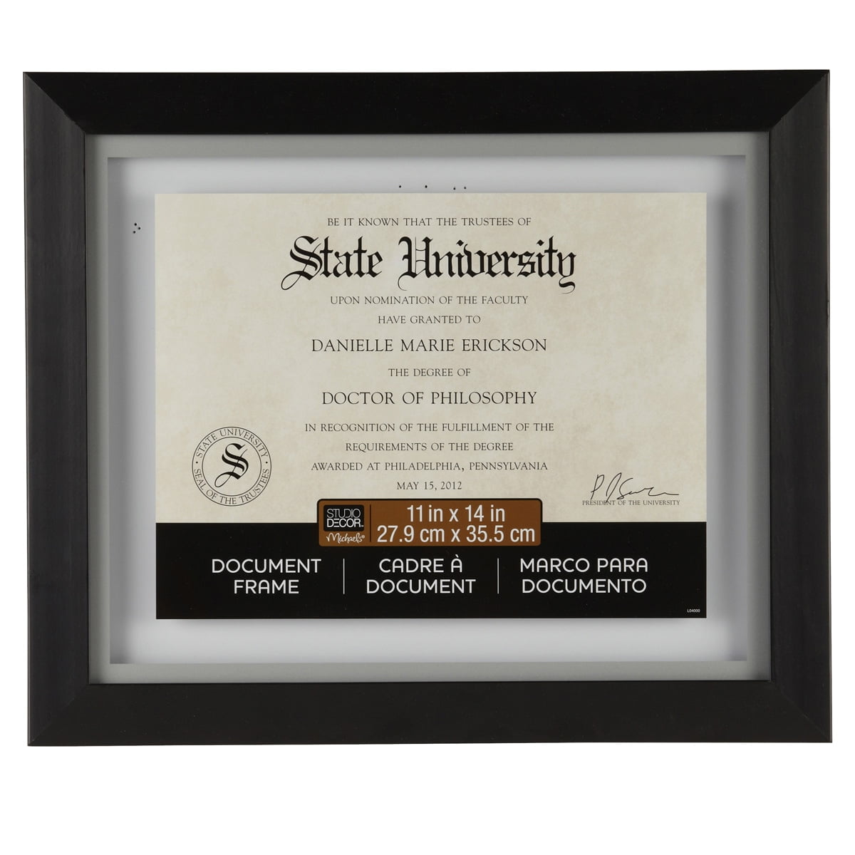 6 Pack: Black 11" x 14" Document Float Frame by Studio Décor® - Walmart.com