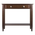 Winsome Wood Richmond Console Table with Drawer, Walnut Finish ...