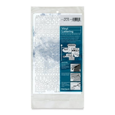 Chartpak Self-Adhesive Vinyl Letters, Numbers, Arts Crafts Stickers ...